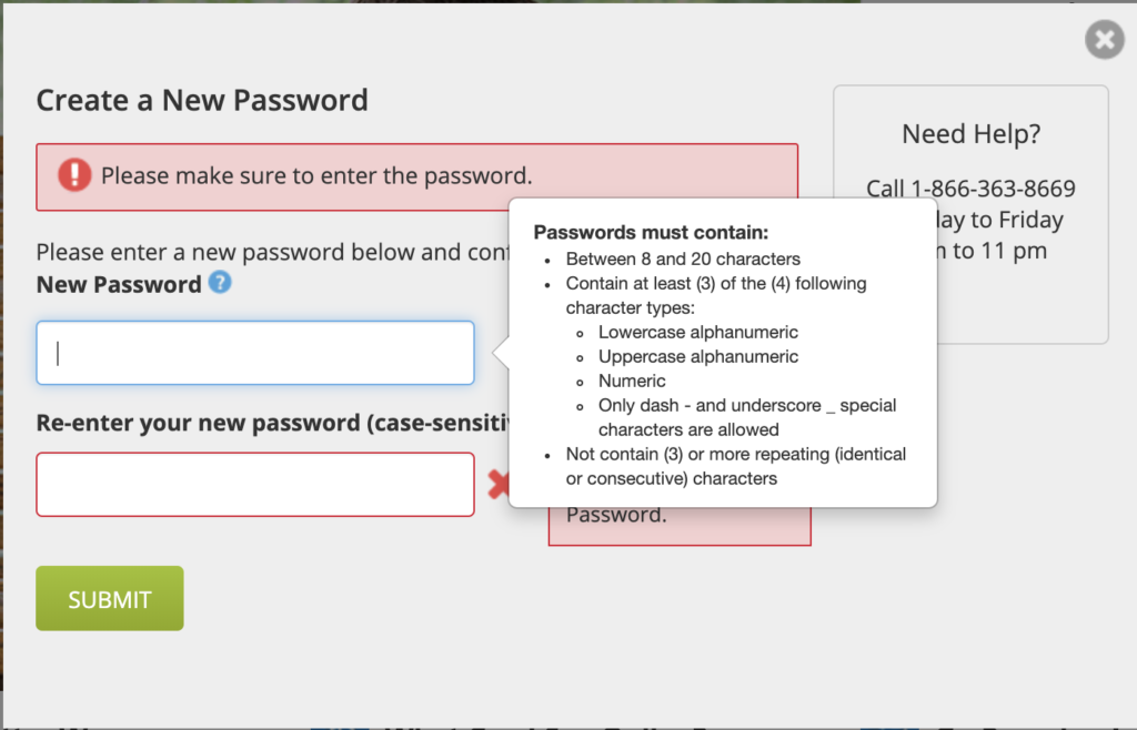 Password Error Recovery Dont Fear The Forward
